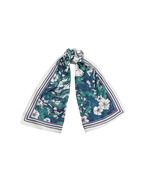 FABLE ENGLAND Solara Tales Teal Scarf
