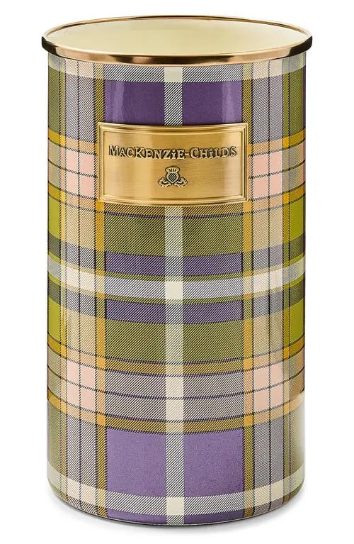MACKENZIE-CHILDS Utensil Holder - Tartan Violet