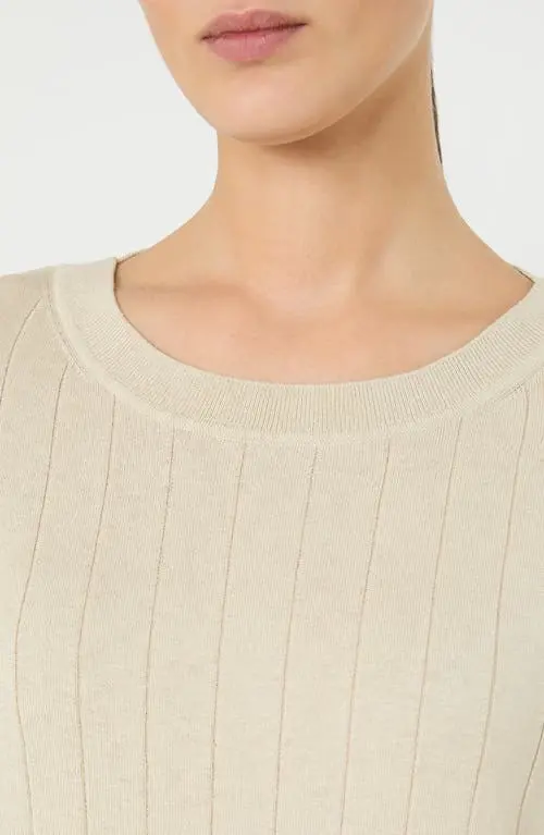 MM BY MAX MARA Attuale Rib Silk & Cotton Sweater