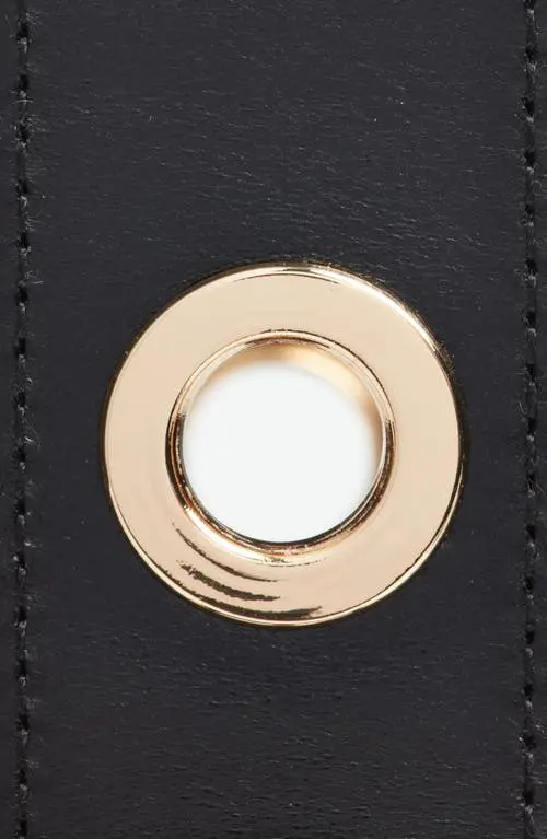 Nordstrom Samantha Rivet Leather Belt - Black