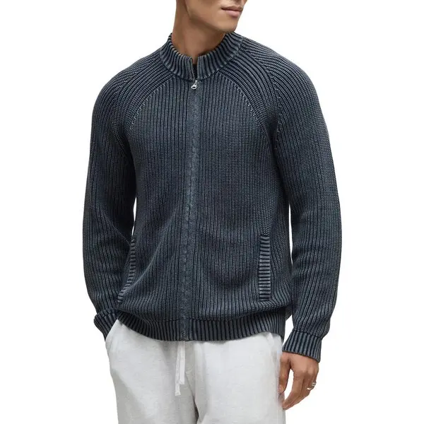 Barefoot Dreams Sunbleach Zip-up Cardigan - Indigo