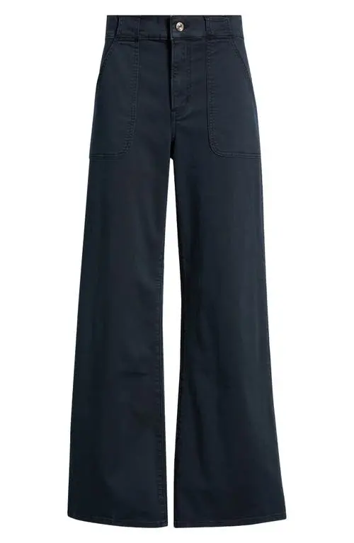 FRAME Modern Pocket High-waist Wide-leg Pants