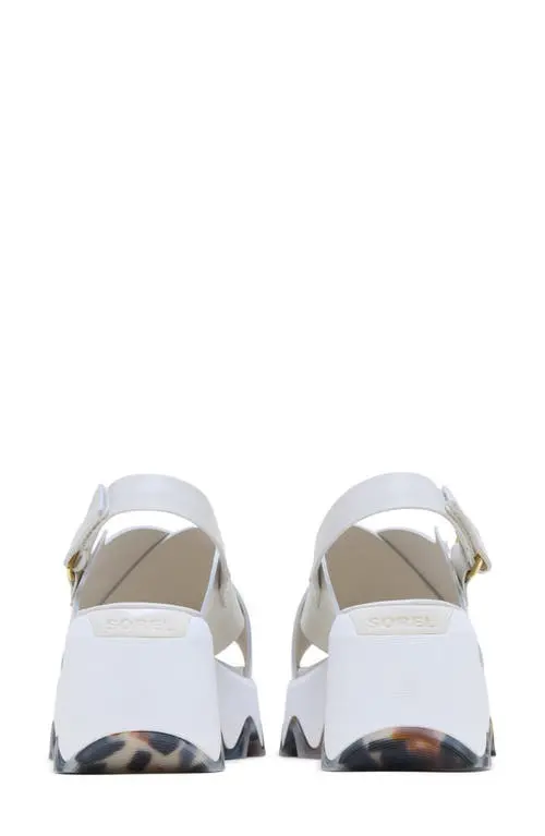 Sorel Kinetic™ Aura Slingback Platform Sandal - Fawn/black