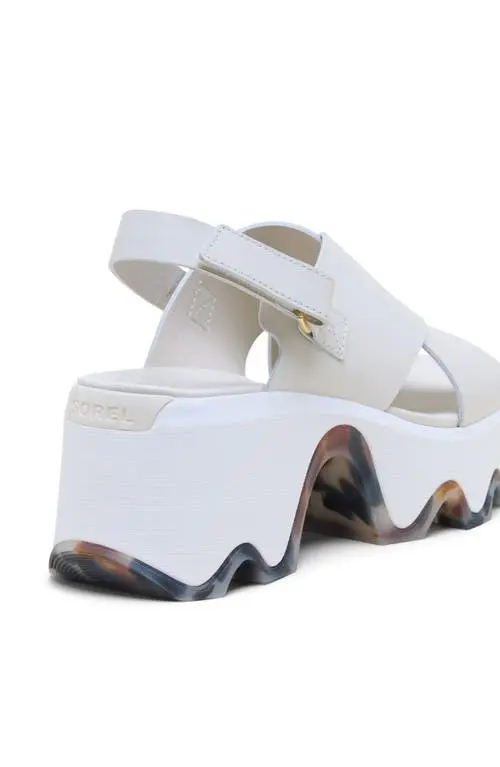 Sorel Kinetic™ Aura Slingback Platform Sandal - Fawn/black