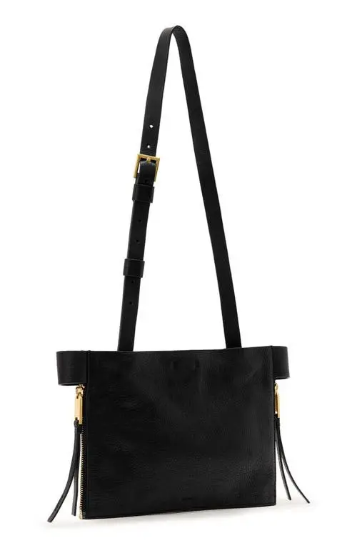 ALLSAINTS Marlo Leather Crossbody Bag - Black