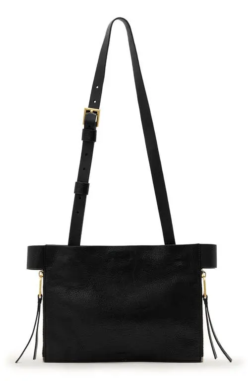 ALLSAINTS Marlo Leather Crossbody Bag - Black
