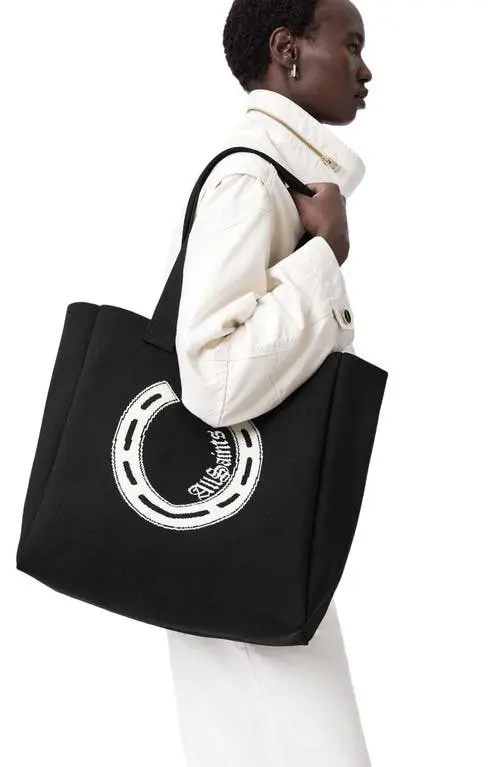 ALLSAINTS Izzy Horseshoe Canvas Tote