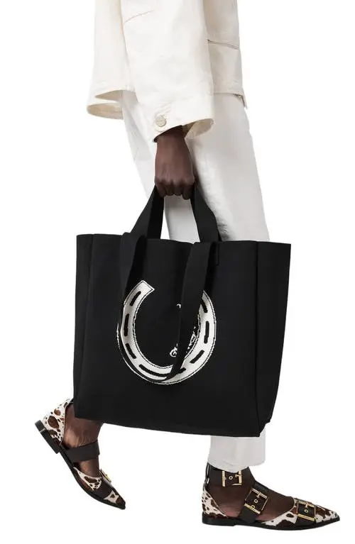 ALLSAINTS Izzy Horseshoe Canvas Tote
