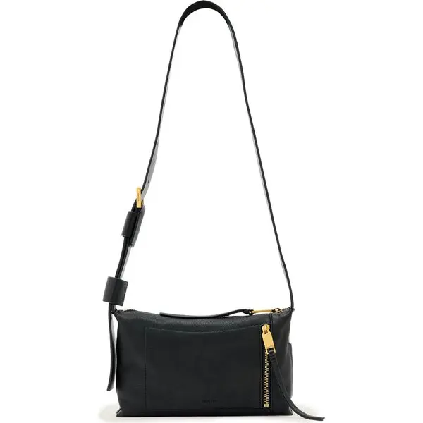 ALLSAINTS Alba Leather Crossbody Bag - Black