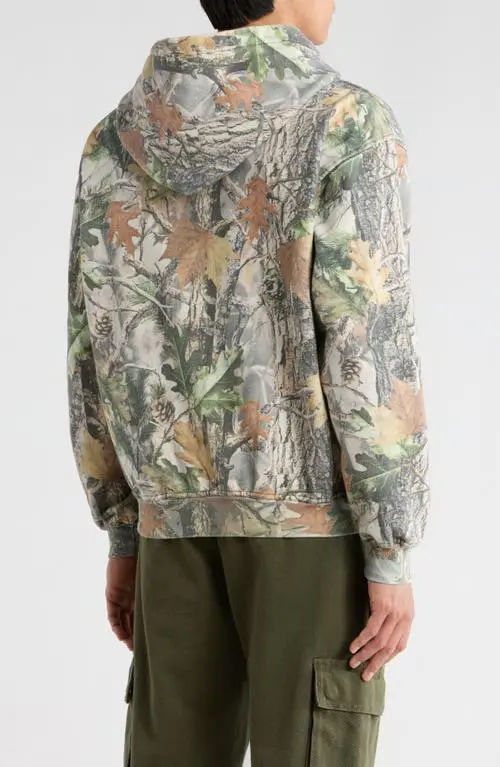 PACSUN Chaos Appliqué Camouflage Zip Hoodie