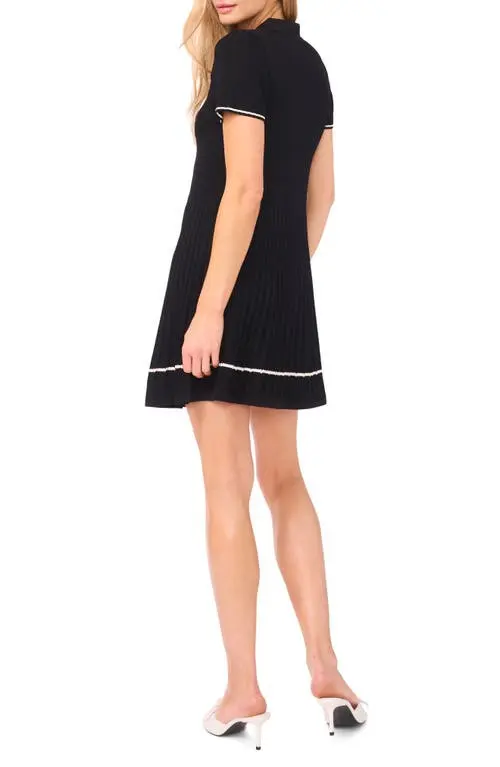 Ted Baker London Polo Style Minidress With Pleated Skirt