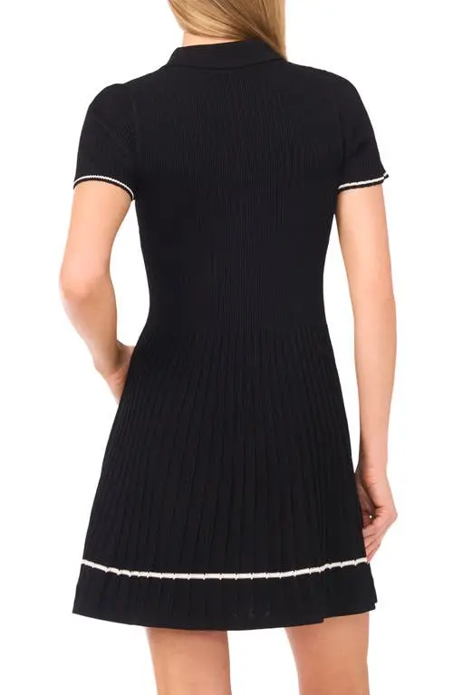 Ted Baker London Polo Style Minidress With Pleated Skirt