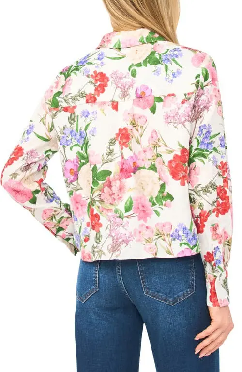 Ted Baker London Erin Floral Linen Button-up Shirt