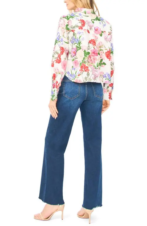 Ted Baker London Erin Floral Linen Button-up Shirt