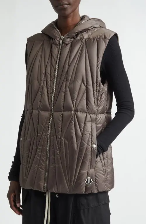 Moncler Geocamo Ziplock Hooded Down Vest