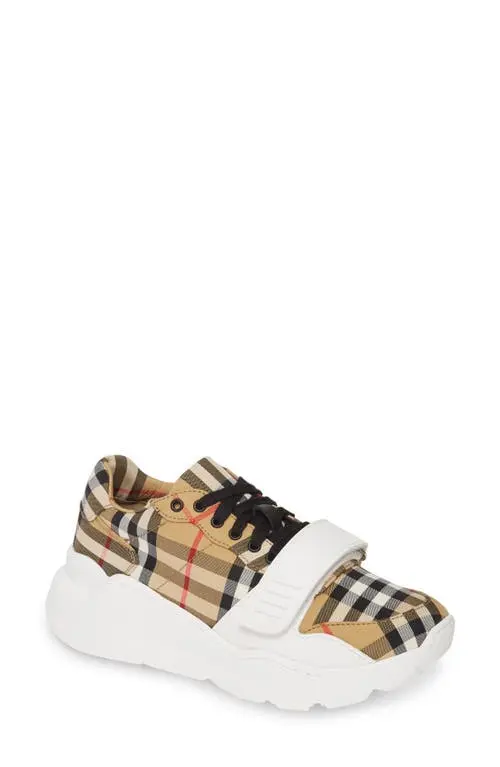Burberry Regis Check Lace-up Sneaker