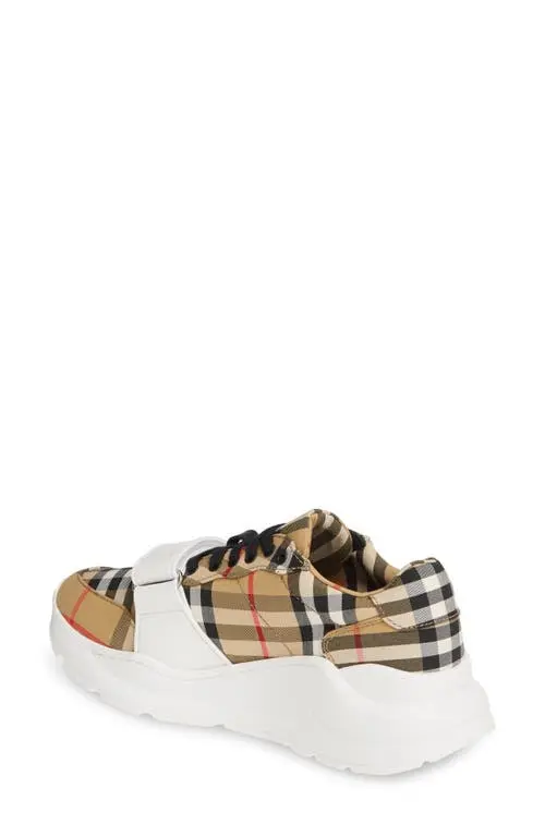 Burberry Regis Check Lace-up Sneaker