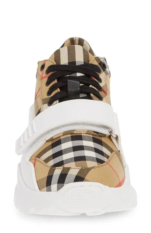 Burberry Regis Check Lace-up Sneaker