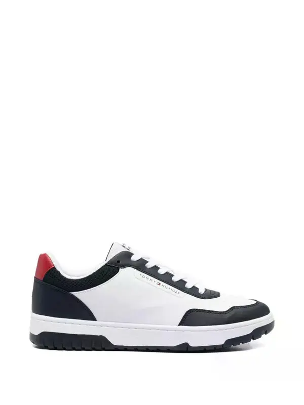 Tommy Hilfiger Panelled Leather Sneakers - Blue