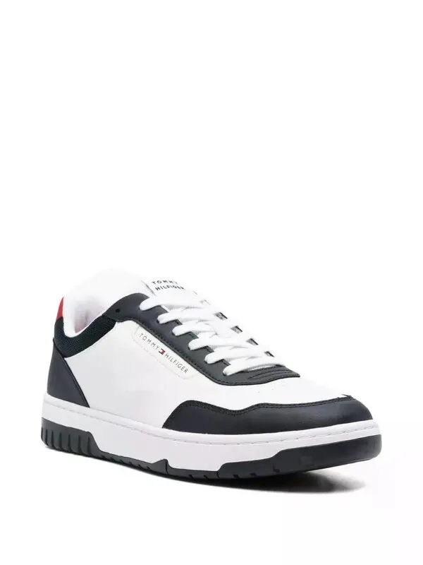 Tommy Hilfiger Panelled Leather Sneakers - Blue