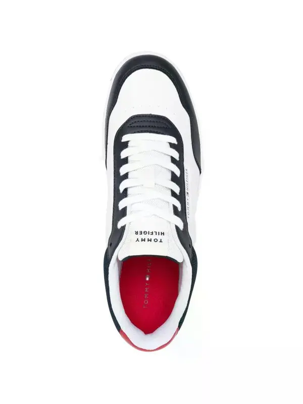Tommy Hilfiger Panelled Leather Sneakers - Blue