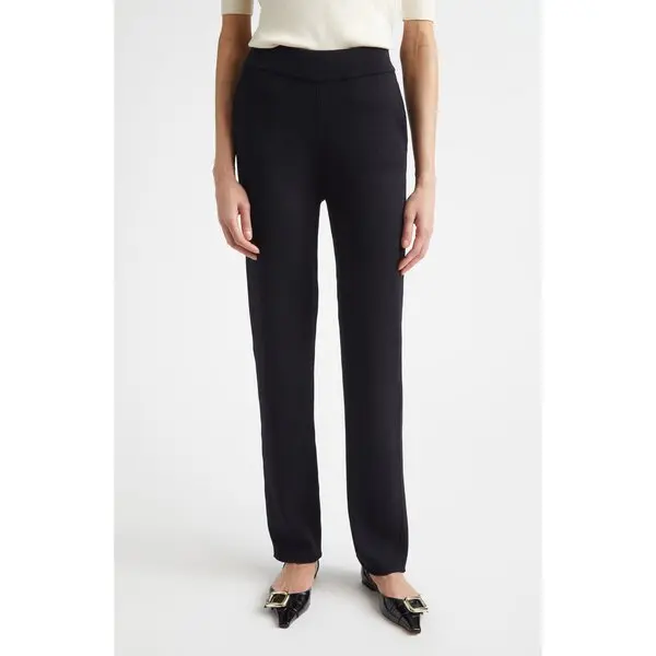 St. John Legacy Isabel Knit Pants - Black