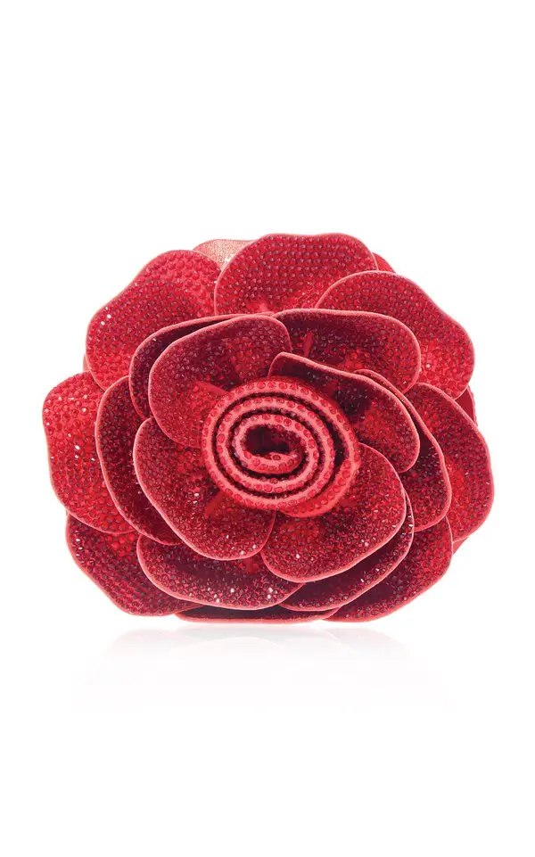 Judith Leiber Belle Soft Rose Clutch