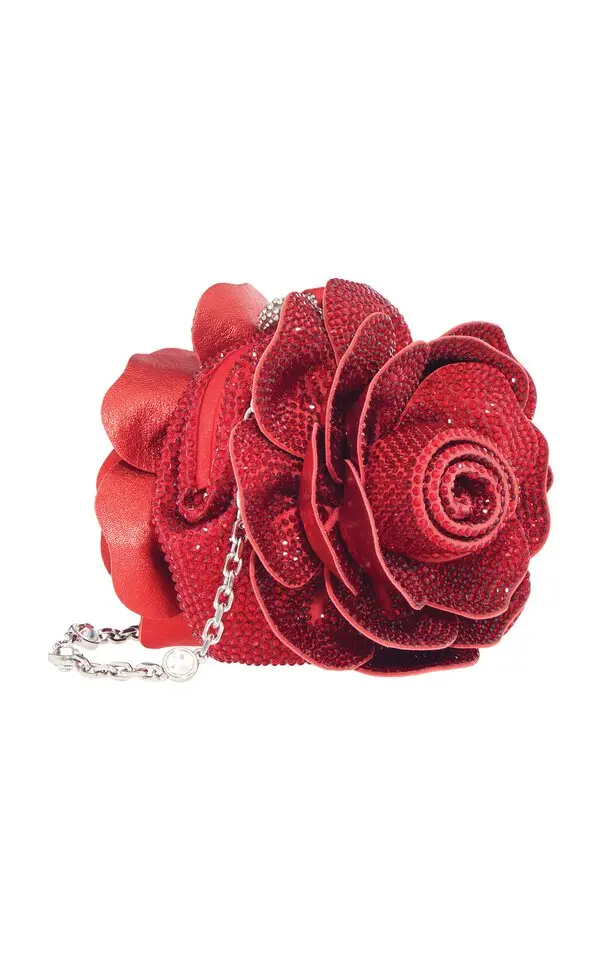 Judith Leiber Belle Soft Rose Clutch