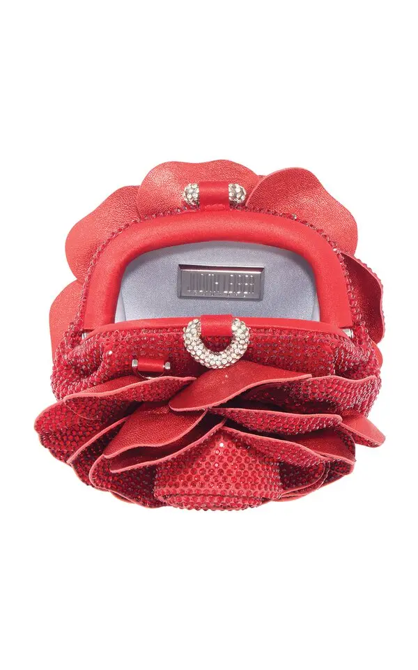 Judith Leiber Belle Soft Rose Clutch