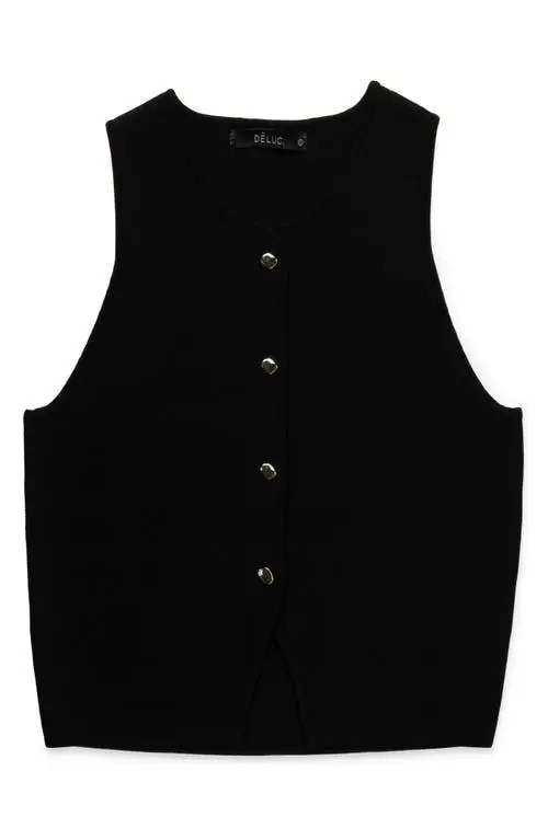 Deluc Ibiza Knit Vest - Black