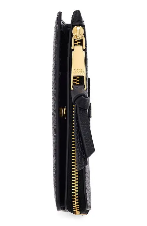 Marc Jacobs The Medium Flat Leather Wallet - Black