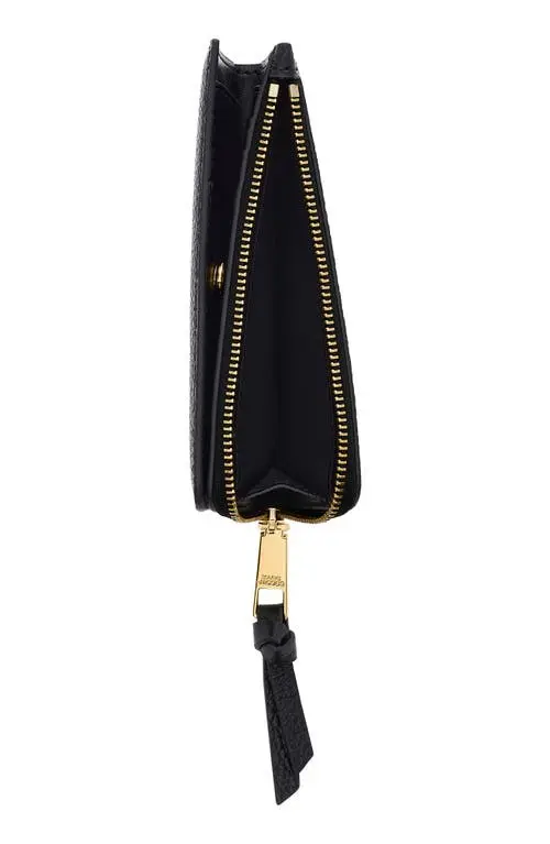 Marc Jacobs The Medium Flat Leather Wallet - Black