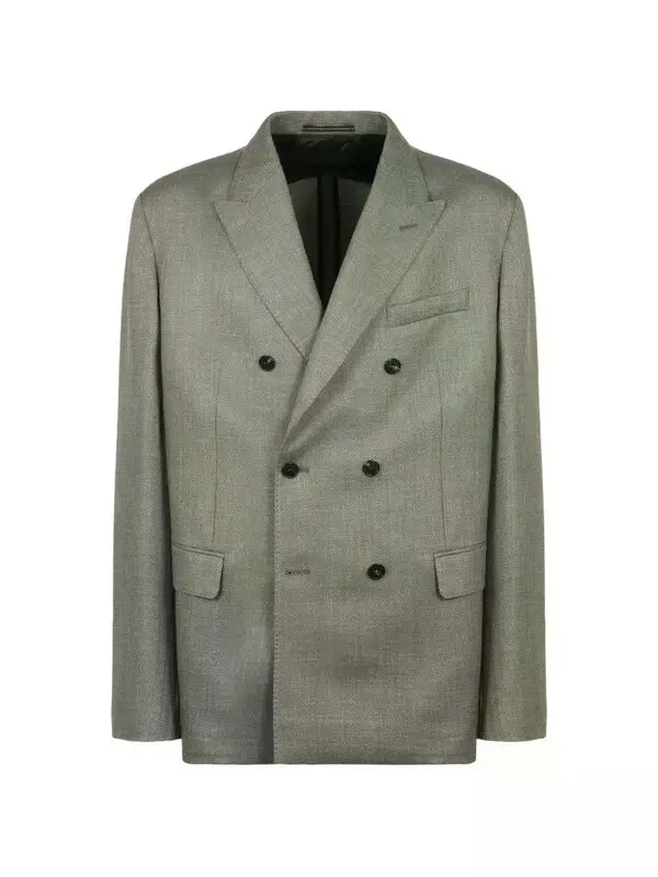 SLOWEAR Double-breasted Notched Collar Jacket