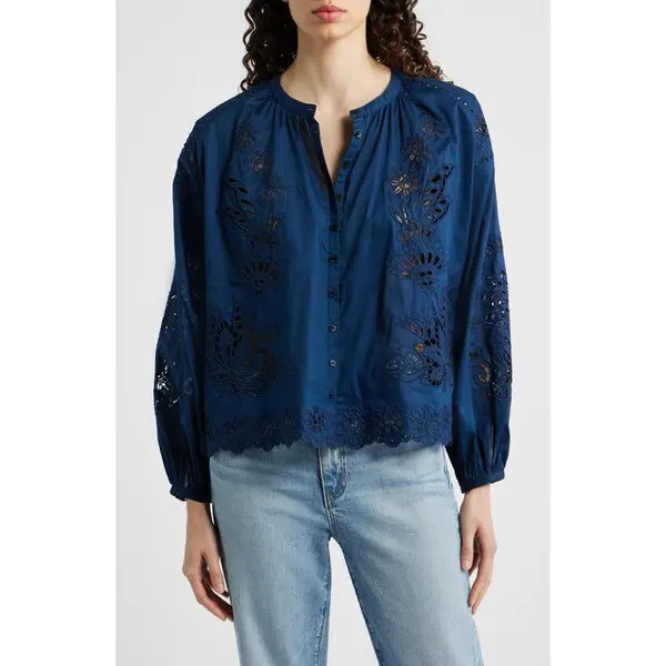 Farm Rio Artisanal Button-up Top