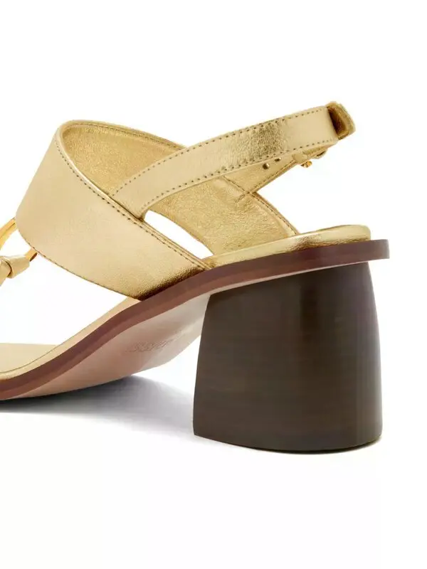 ODISSI Olivia Mid Ring-detail Leather Sandals