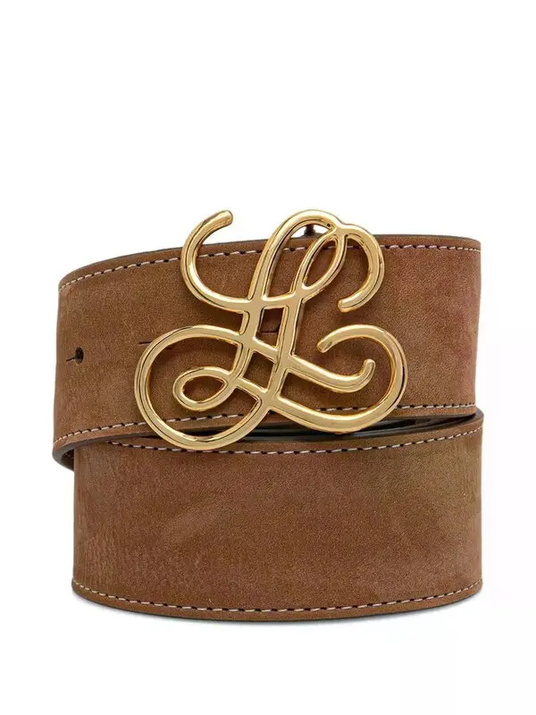 Luisa Spagnoli Dantesco Logo Buckle Belt - Neutrals