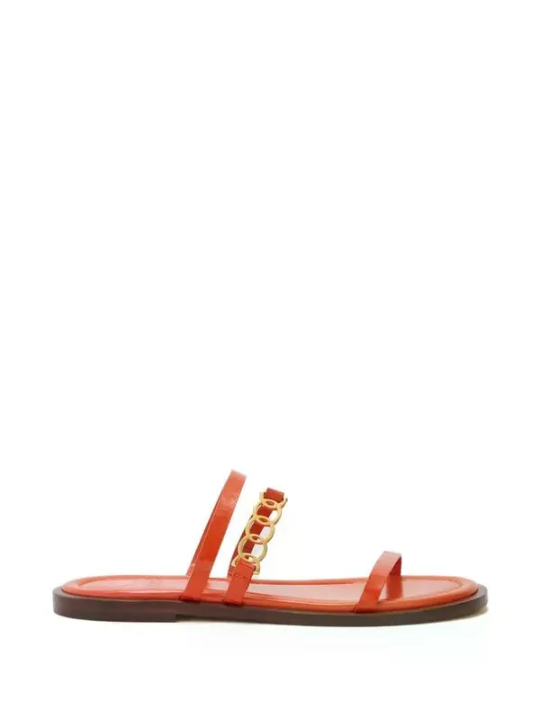 ODISSI Juliet Leather Flat Sandals