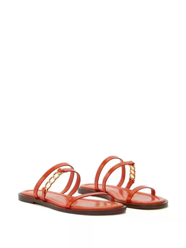 ODISSI Juliet Leather Flat Sandals