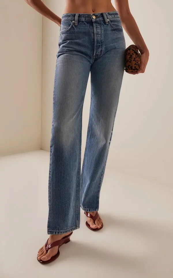 RÙADH The Agnes Rigid Straight-leg Jeans - Light Wash