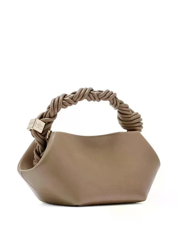 GANNI Twisted Handle Bag - Brown