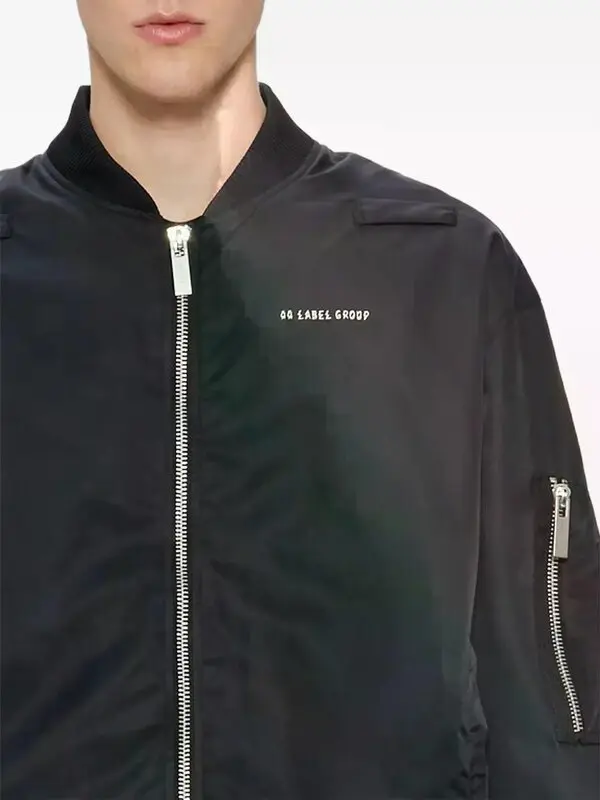 44 LABEL GROUP Zipped Bomber Jacket