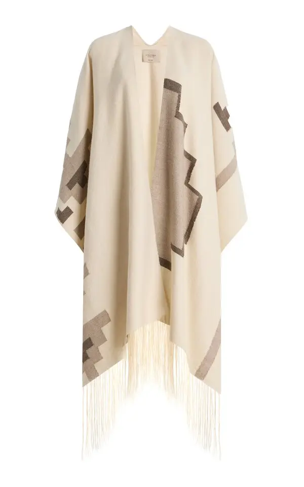CURATORIA Ampi Alpaca Ruana - Ivory