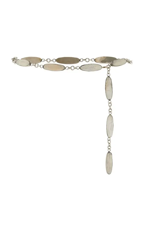 CURATORIA Semilla Alpaca Metal Belt - Silver