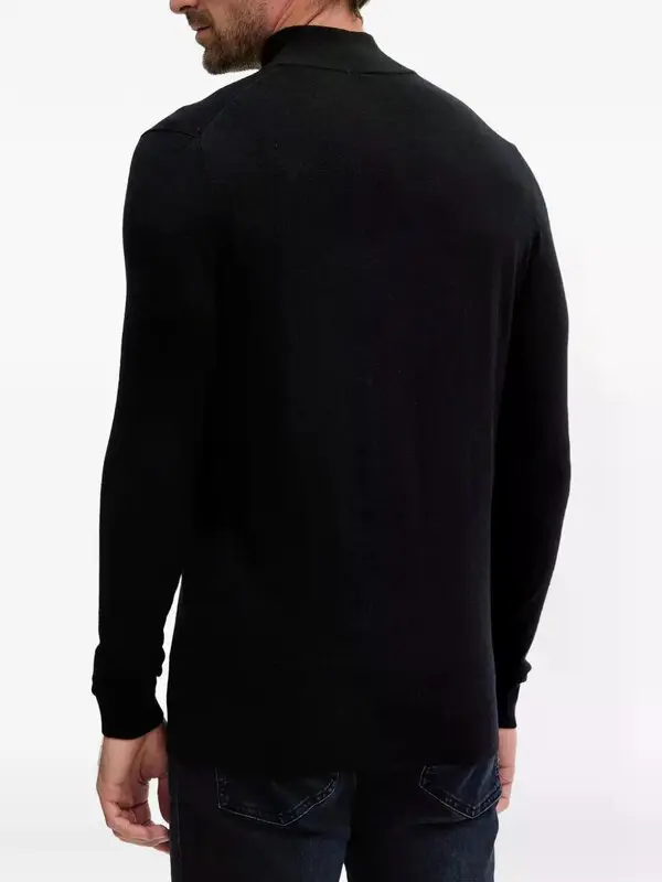 MOS MOSH Mmgadam Half-zip Sweater - Black