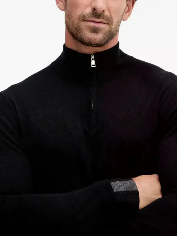 MOS MOSH Mmgadam Half-zip Sweater - Black