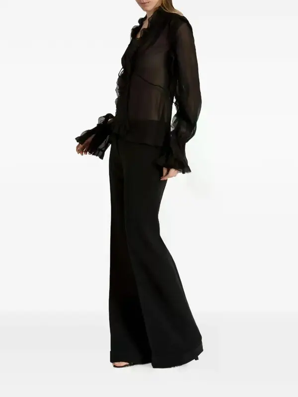 Alberta Ferretti Ruffled Blouse - Black