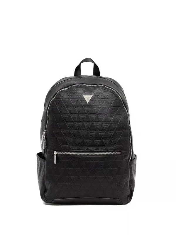 Guess Triangle-pattern Backpack - Black
