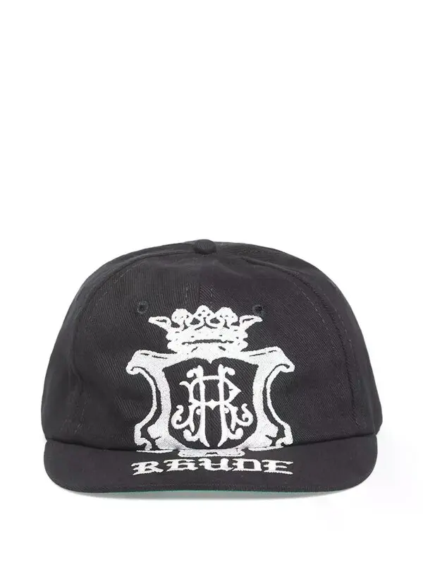 Rhude Logo Curved-brim Hat - Black