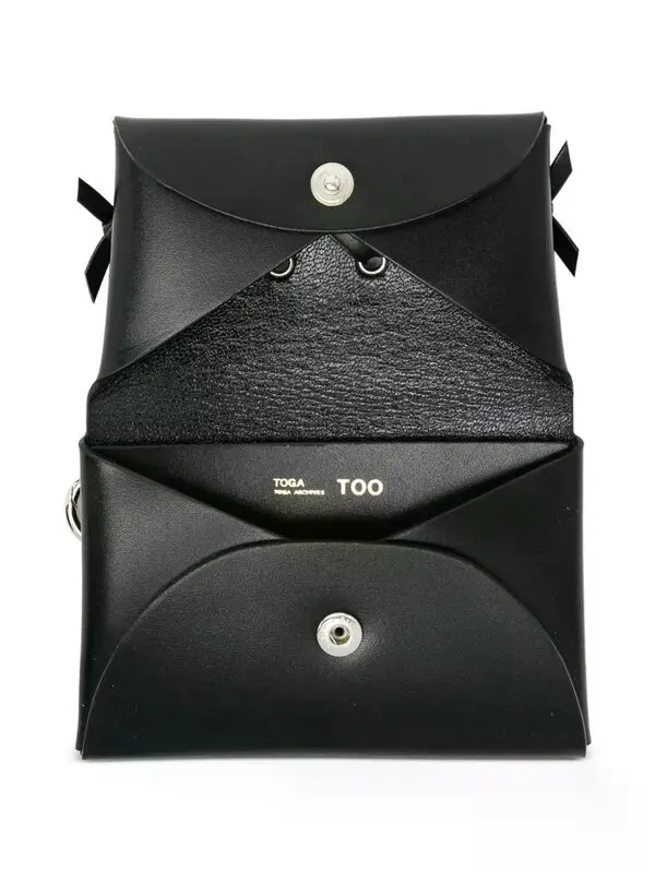 Toga Ring-detail Leather Cardholder
