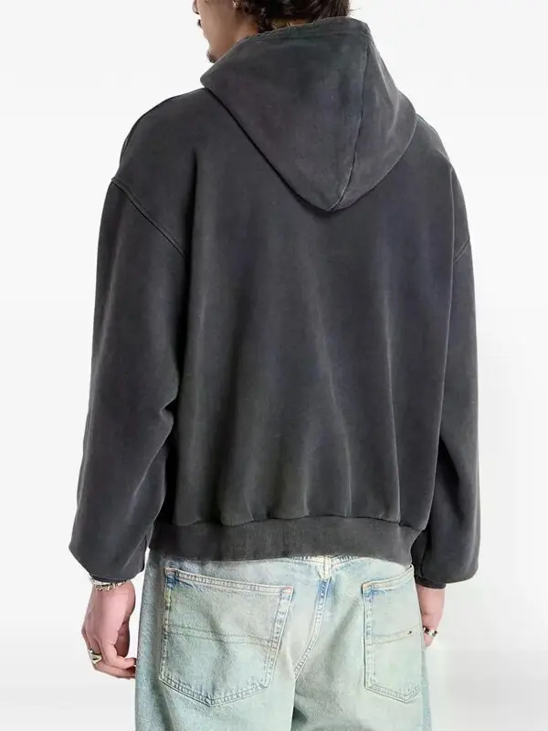 Filling Pieces Embroidered-motif Hoodie